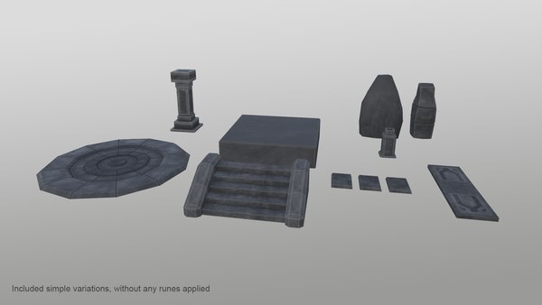 3d model runes props
