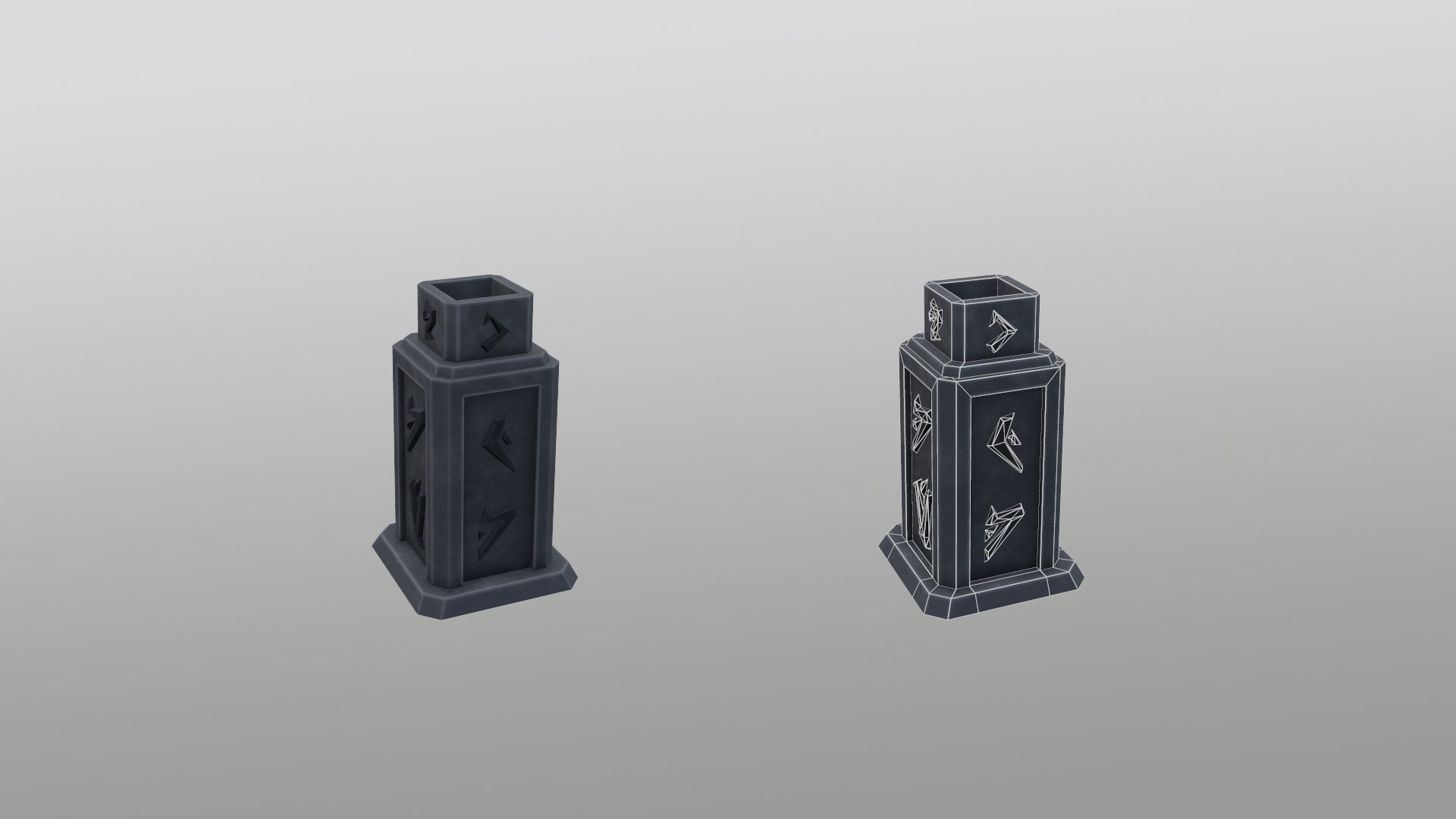 3d Model Runes Props