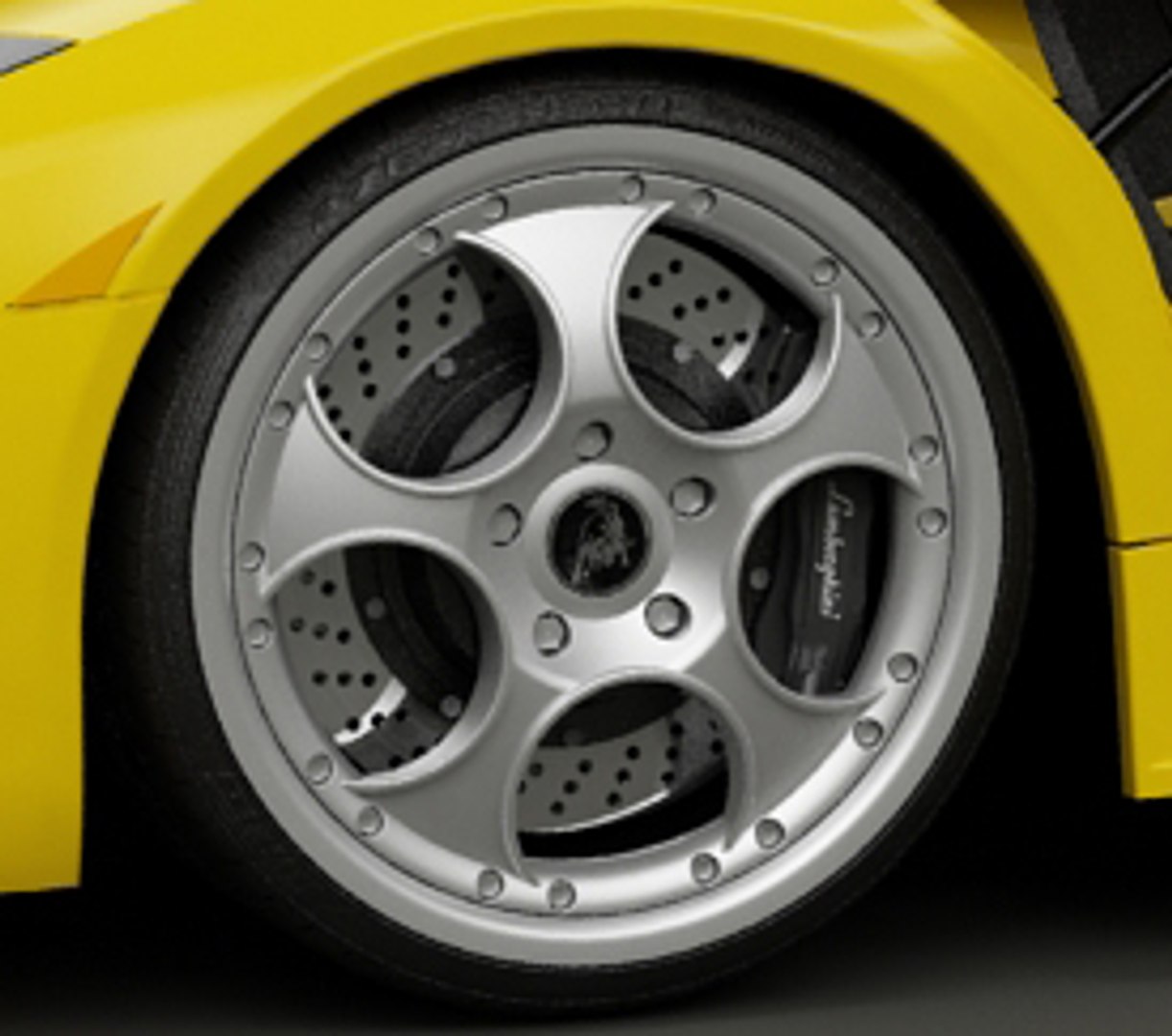 Murcielago Rims 3d Model