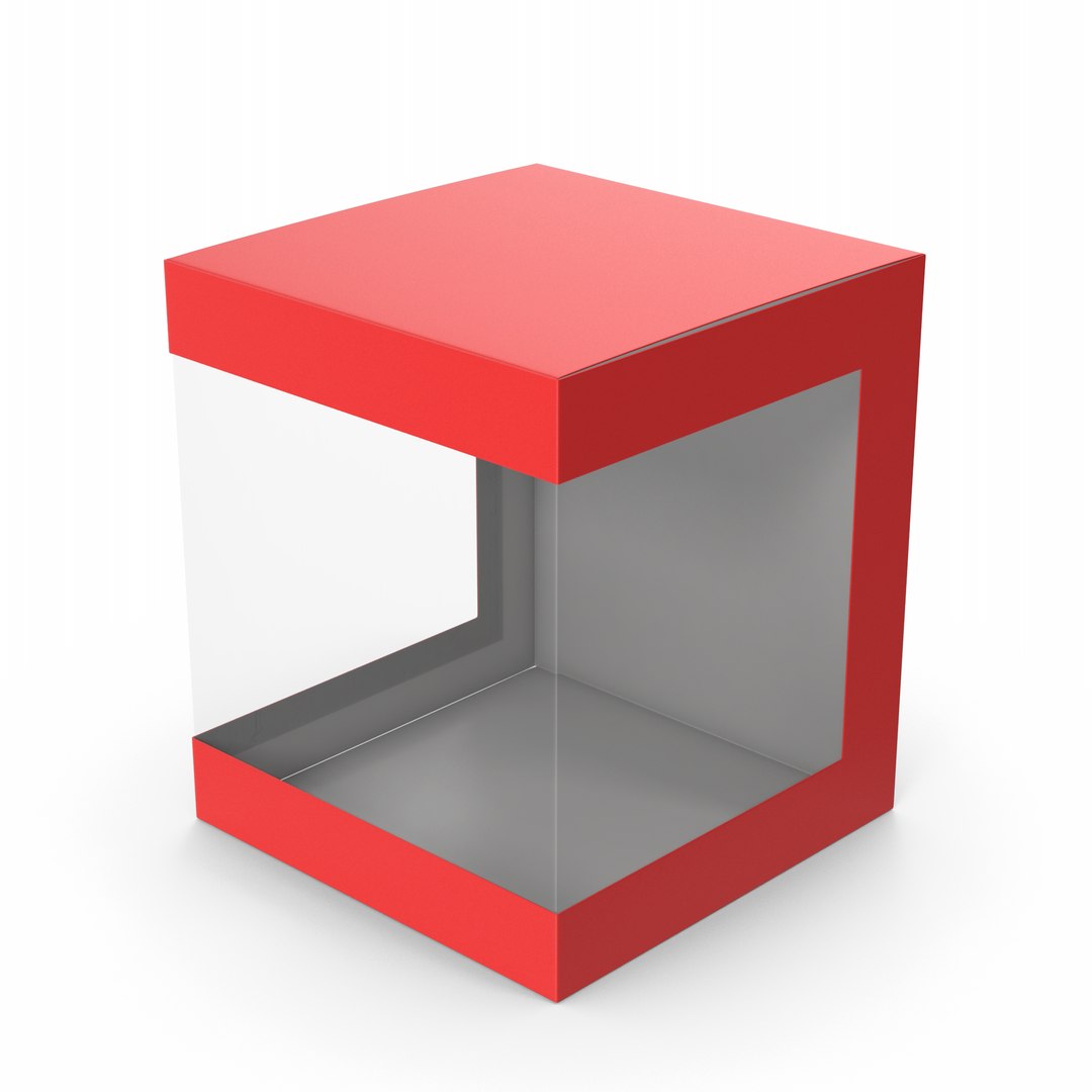 Red Toy Display Box Model - TurboSquid 2197797