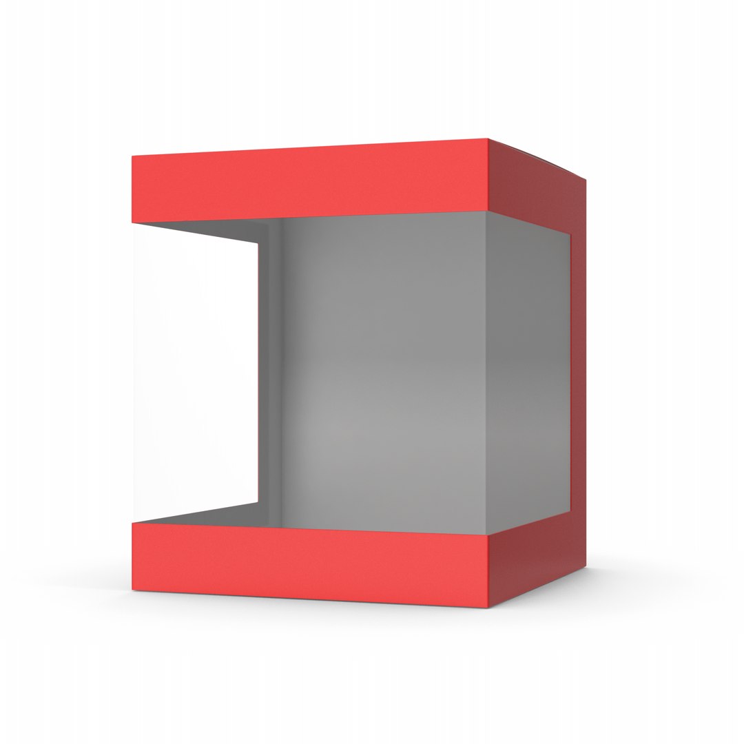 Red Toy Display Box Model - TurboSquid 2197797