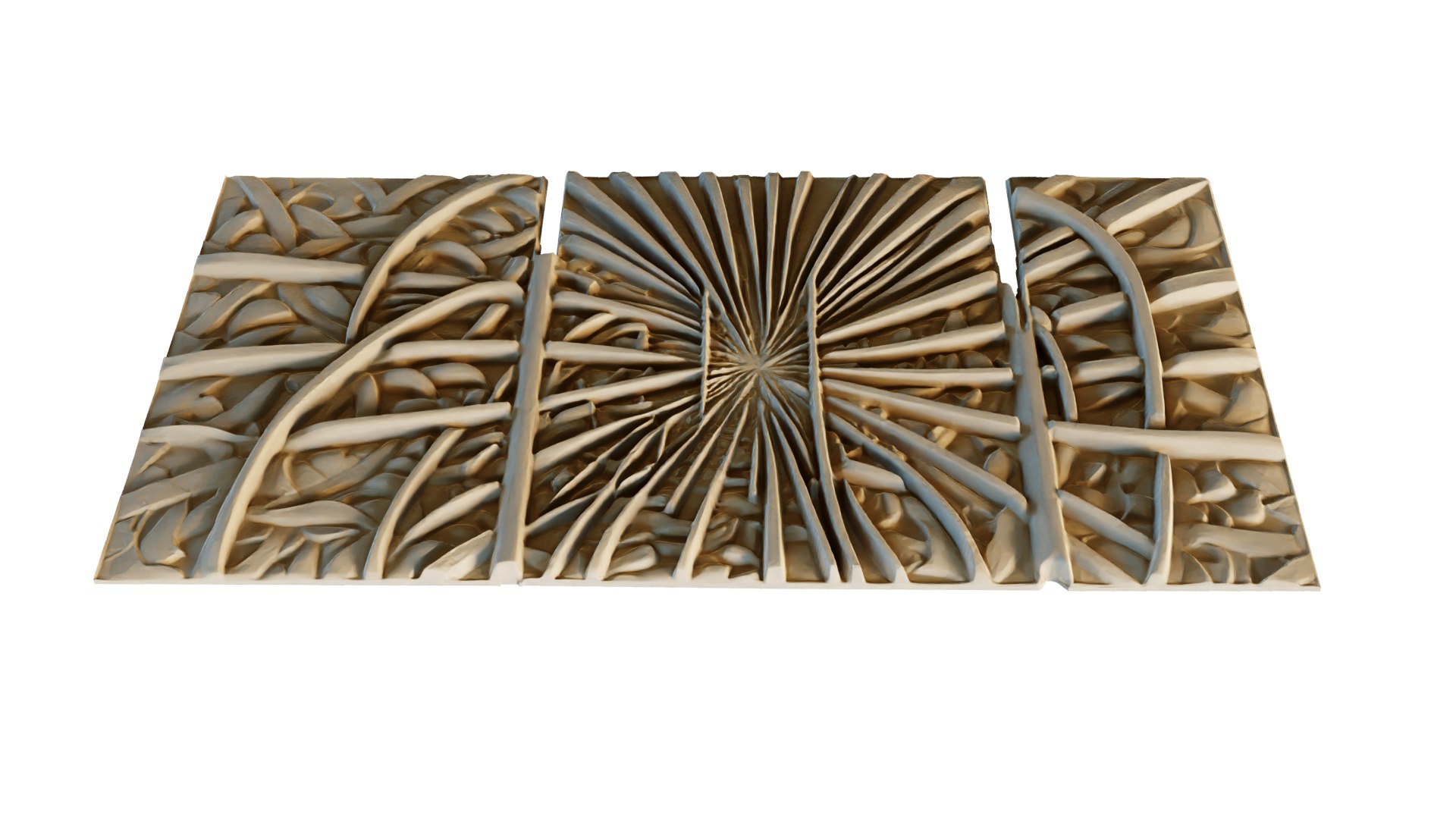 Mural Decor Set Wall Panel 26 3D Model - TurboSquid 2183778