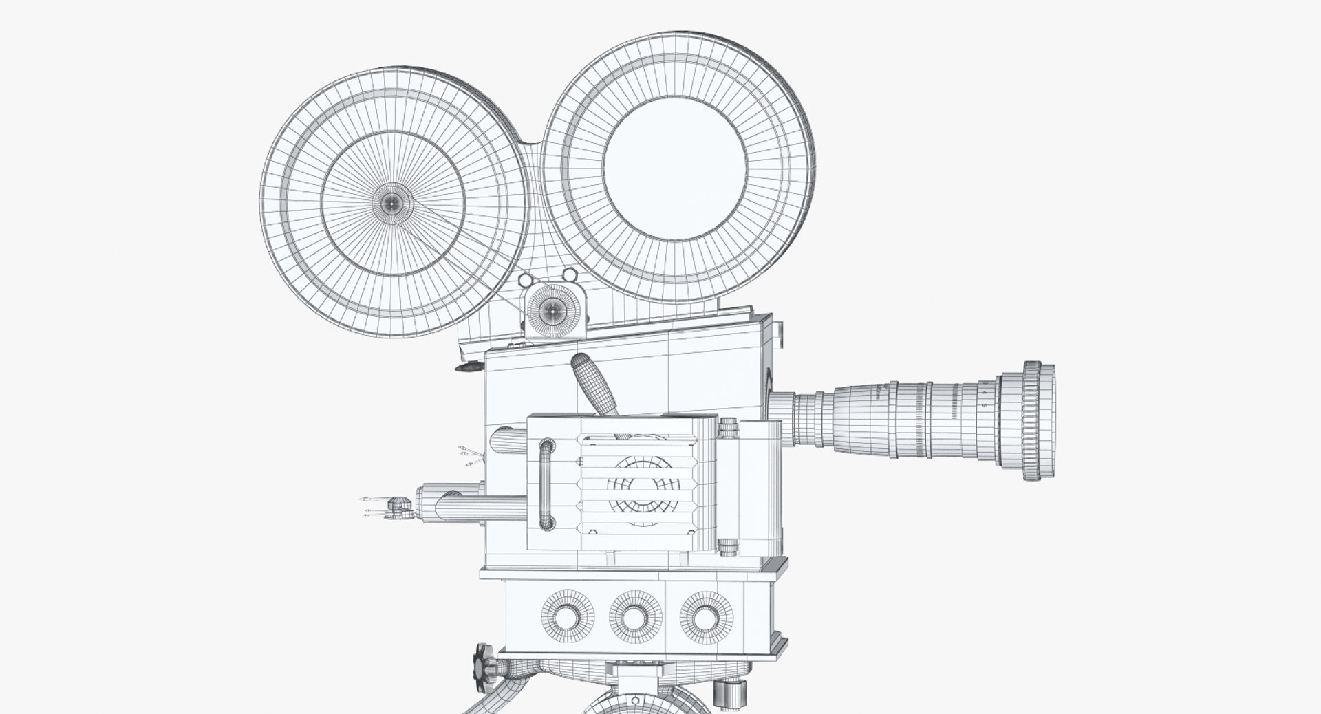 Old Camera Old-fashioned 3d Model