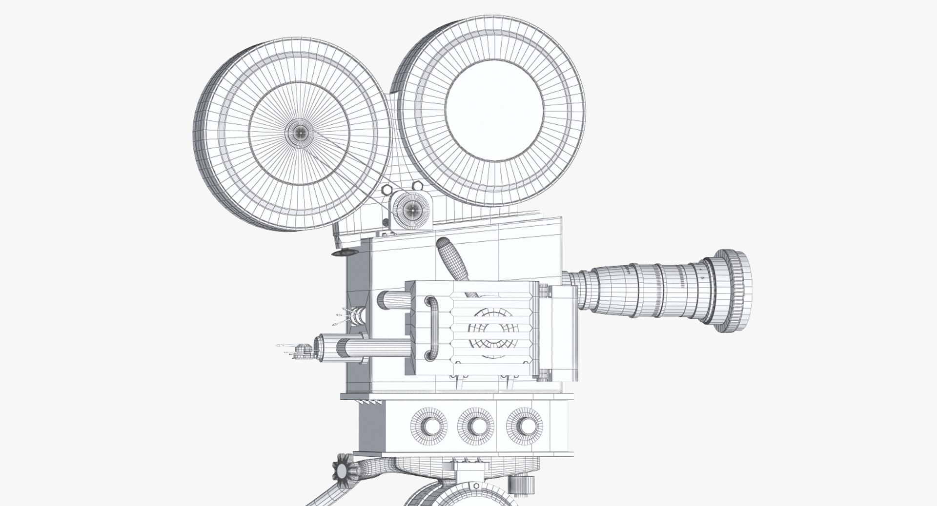 Old Camera Old-fashioned 3d Model