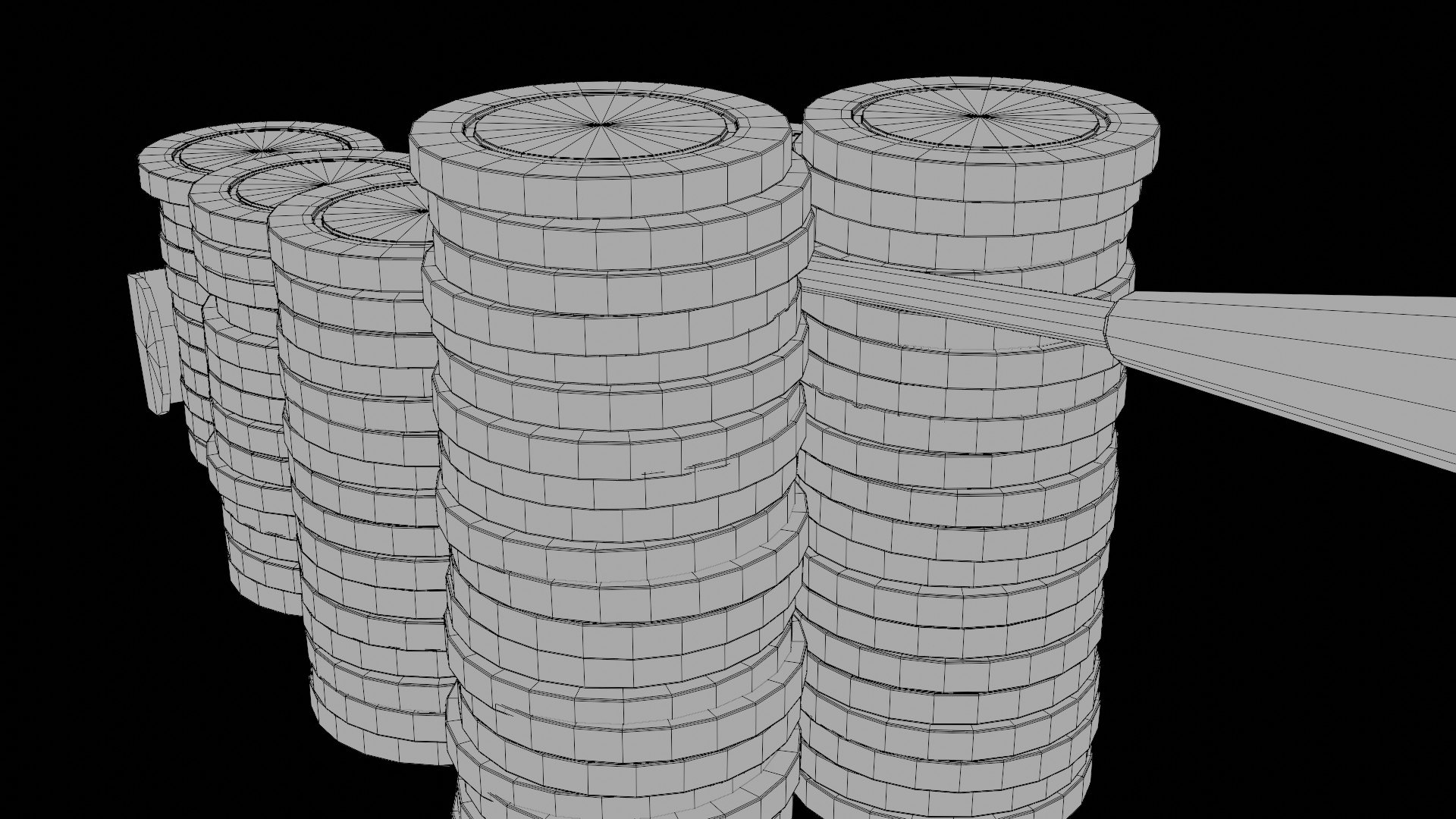Roulette Rake With 4k Pbr Textures Clean And Dusty Version 3D Model ...