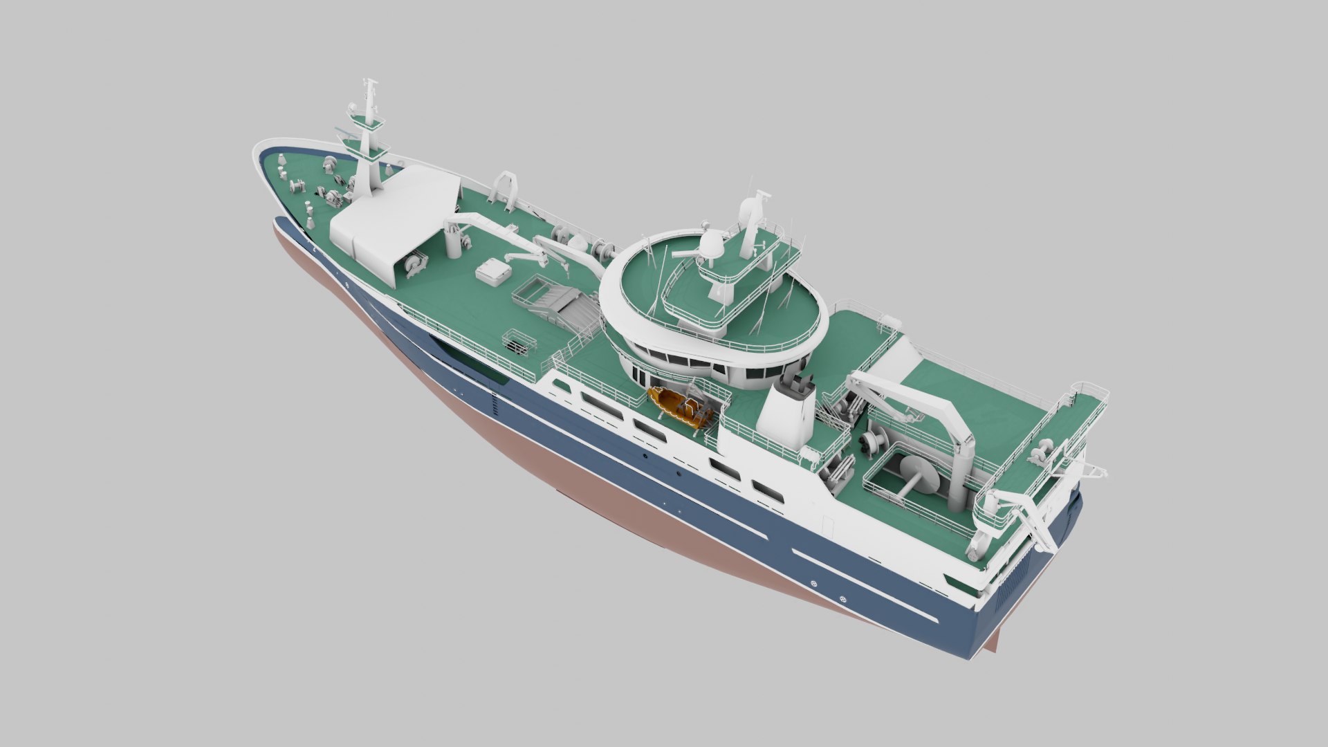 3D Model Abyss Fishing Vessel - TurboSquid 1804247
