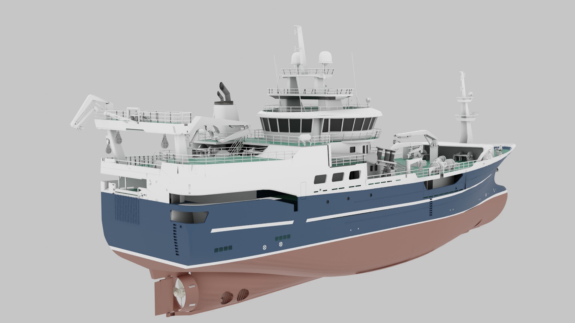 3D Model Abyss Fishing Vessel - TurboSquid 1804247
