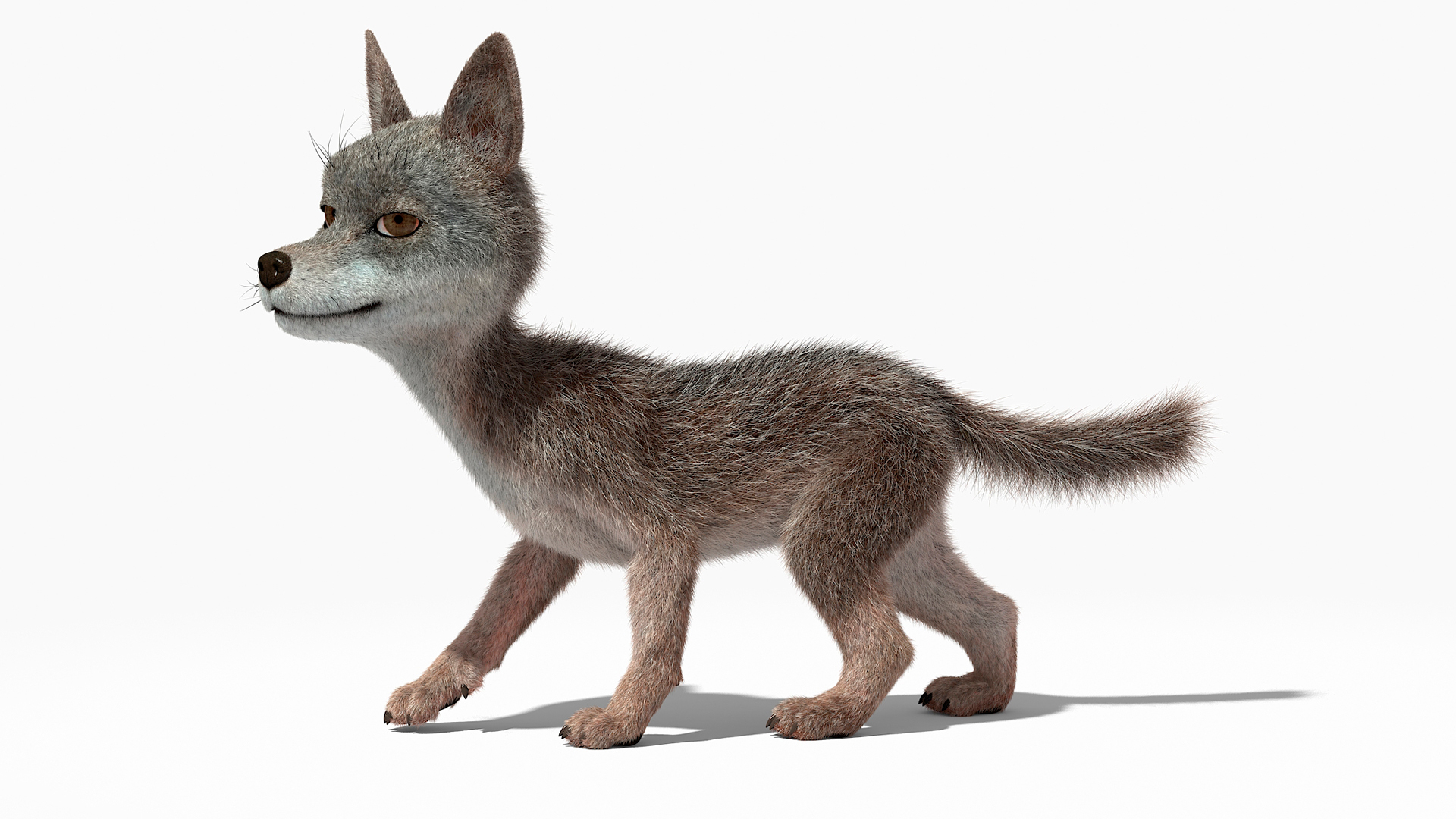 3D Cartoon Wolf - TurboSquid 1847038