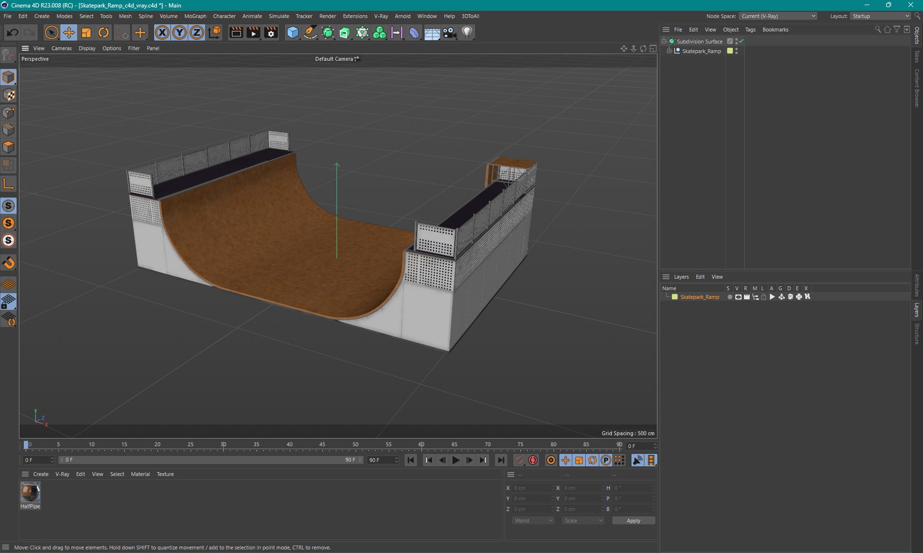 3D Model Skatepark Ramp - TurboSquid 2307269
