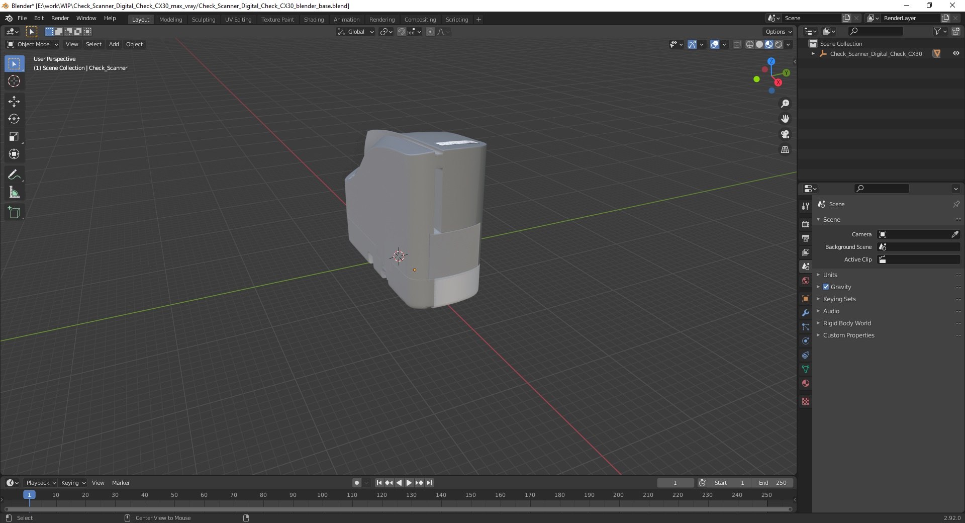 3D Check Scanner Digital Check CX30 - TurboSquid 2068821