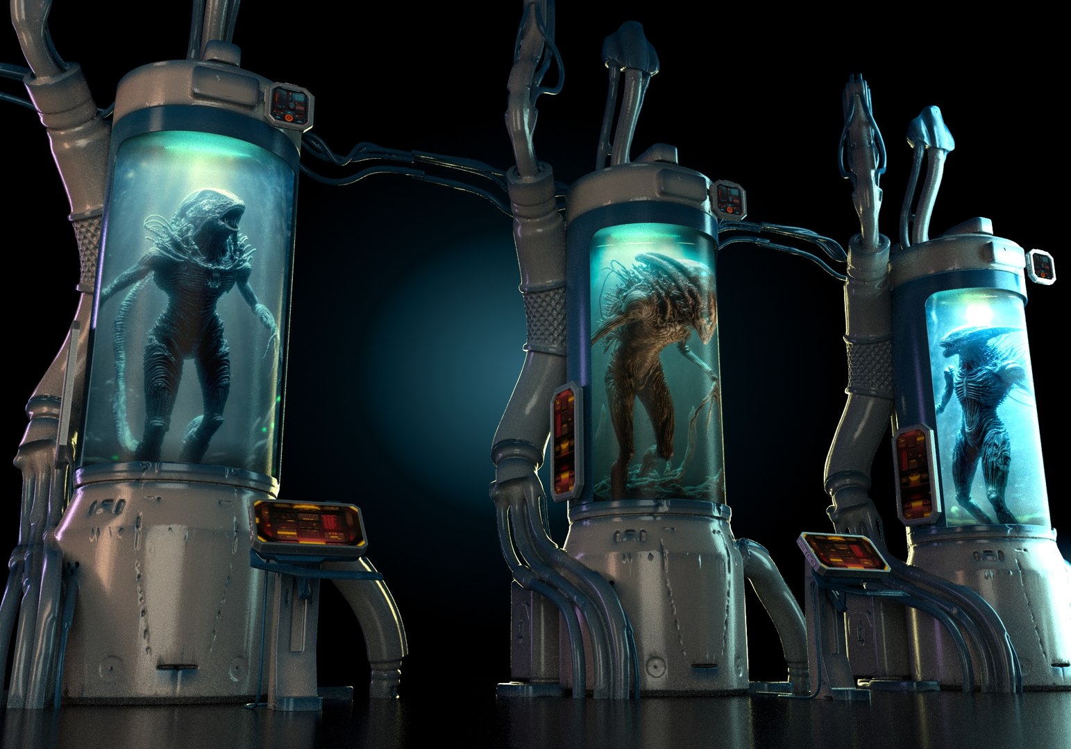 3D Alien Laboratory Biotechnology - TurboSquid 2008466