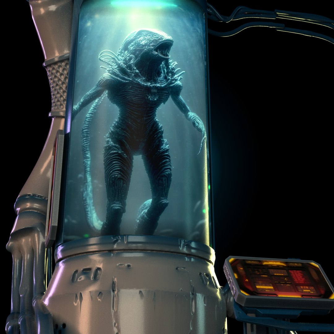 3D Alien Laboratory Biotechnology - TurboSquid 2008466