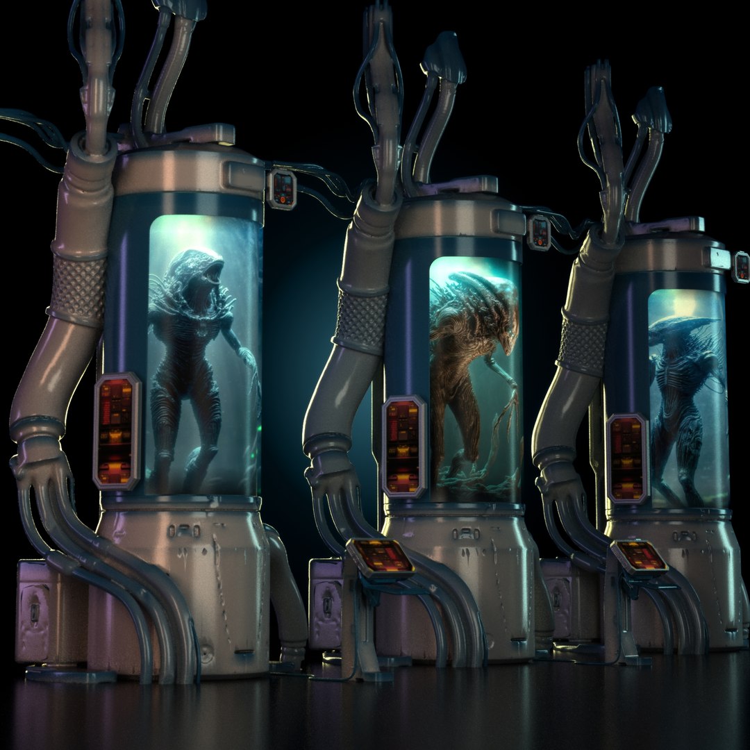 3D Alien Laboratory Biotechnology - TurboSquid 2008466