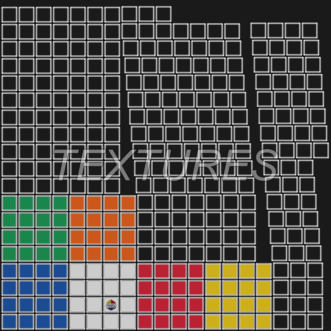 Animated Rubiks Cube 4x4 3D - TurboSquid 2053794
