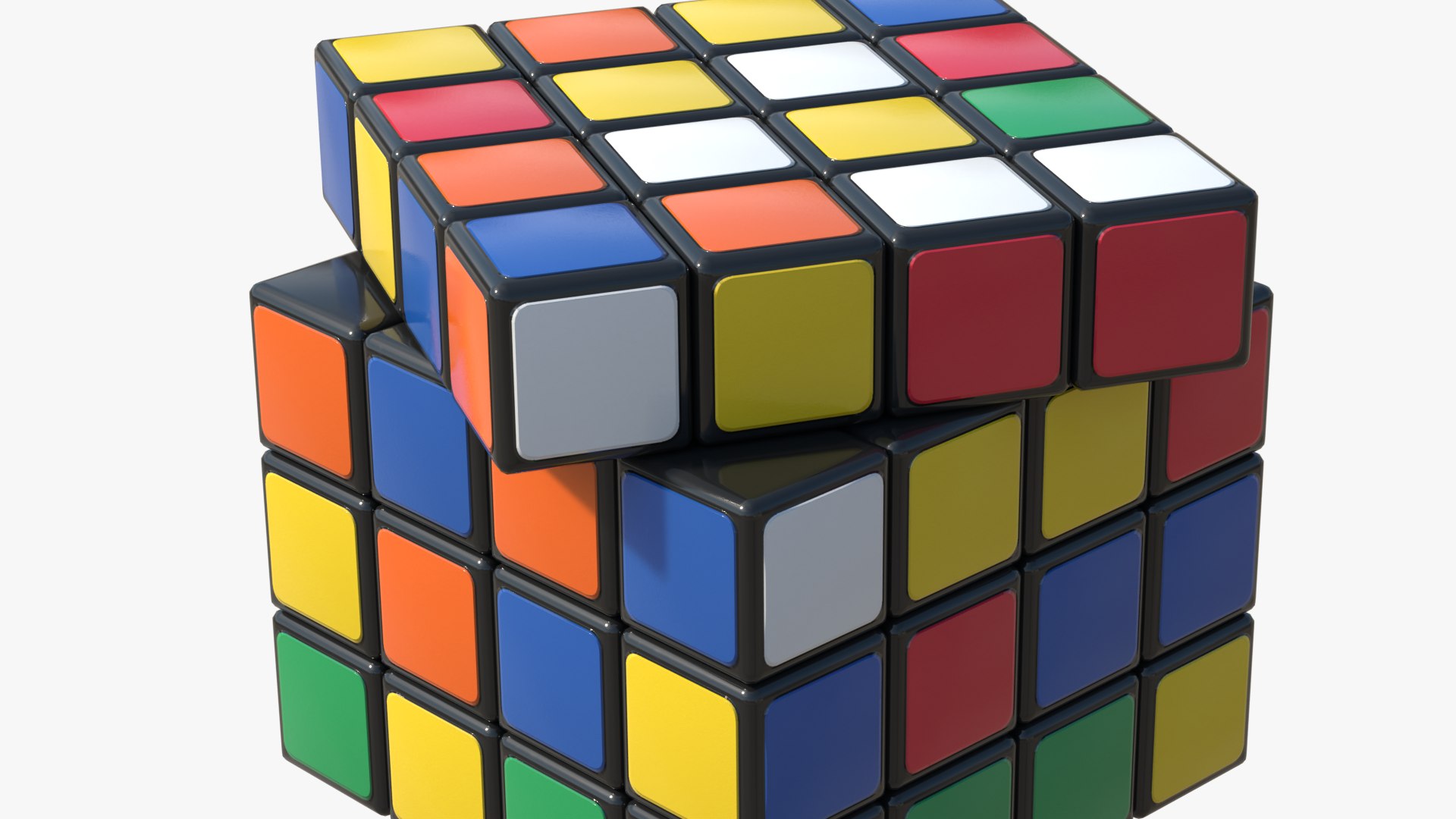 Animated Rubiks Cube 4x4 3D - TurboSquid 2053794