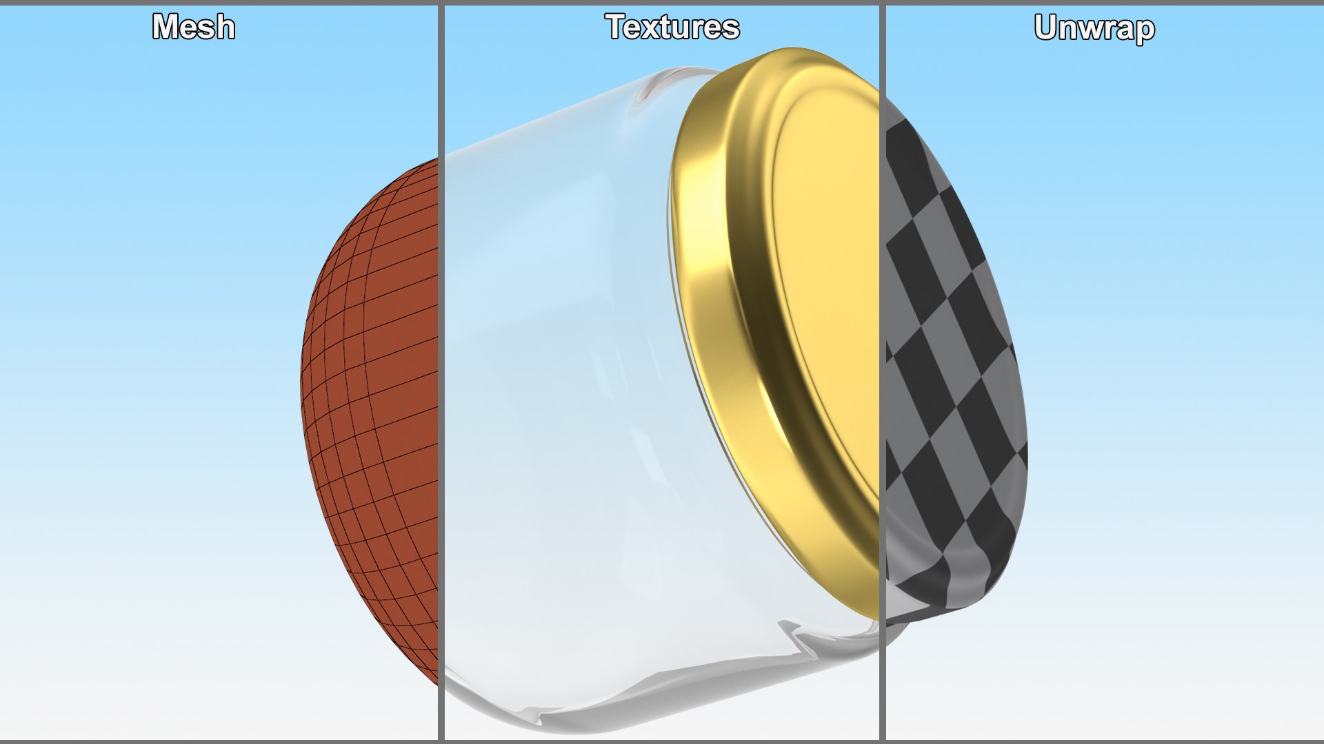 Glass Small Jar Empty 3D Model - TurboSquid 2223983