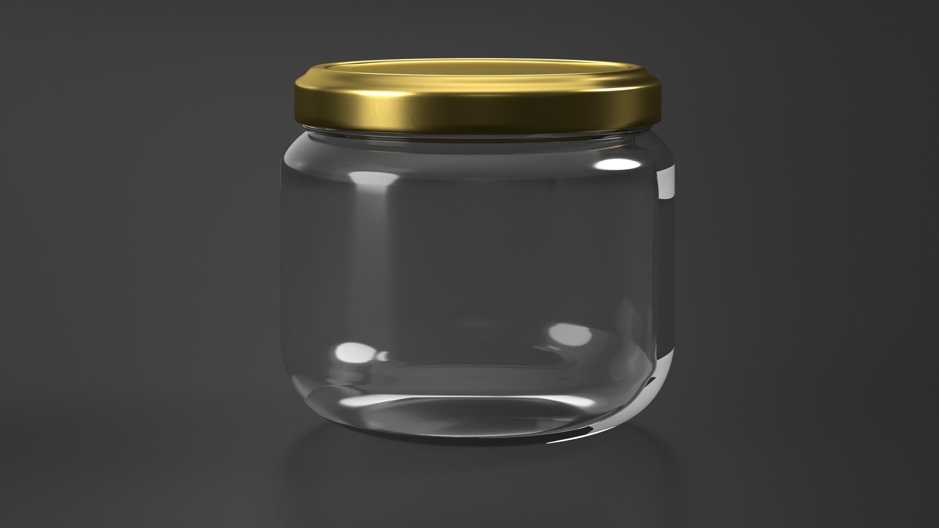 Glass Small Jar Empty 3D Model - TurboSquid 2223983