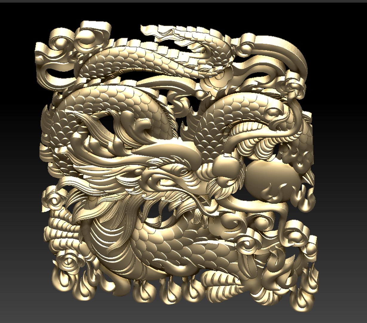 Dragon Relief Pendant 3D Model - TurboSquid 1610508