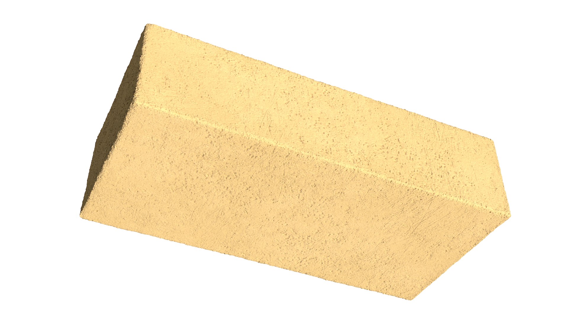 3D Ochre Solid Calcium Silicate Block Model - TurboSquid 2146508