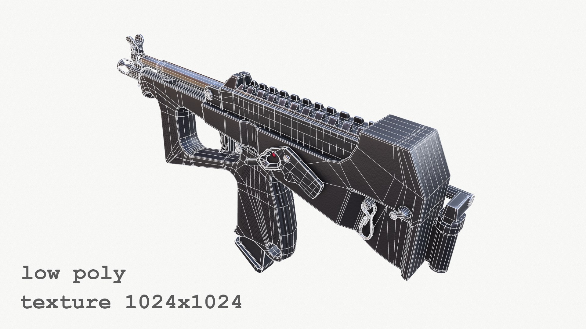 Submachine Gun PP2000 3D Model - TurboSquid 2240881