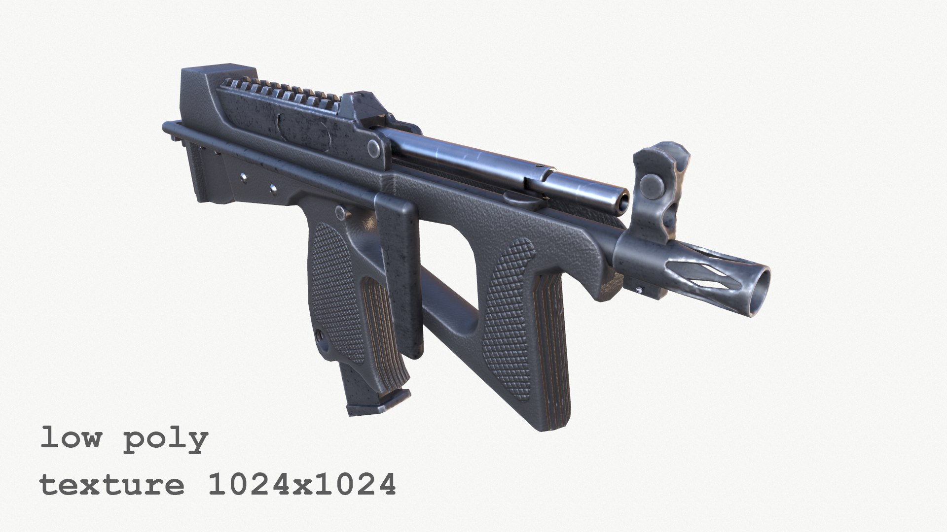Submachine Gun PP2000 3D Model - TurboSquid 2240881