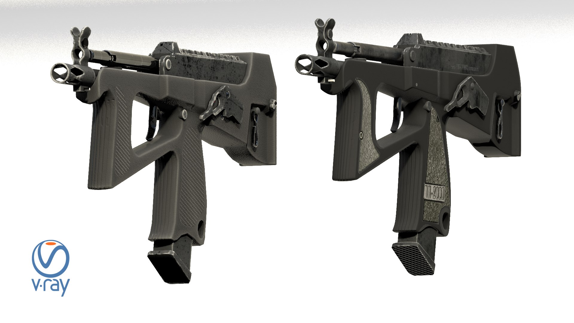 Submachine Gun PP2000 3D Model - TurboSquid 2240881