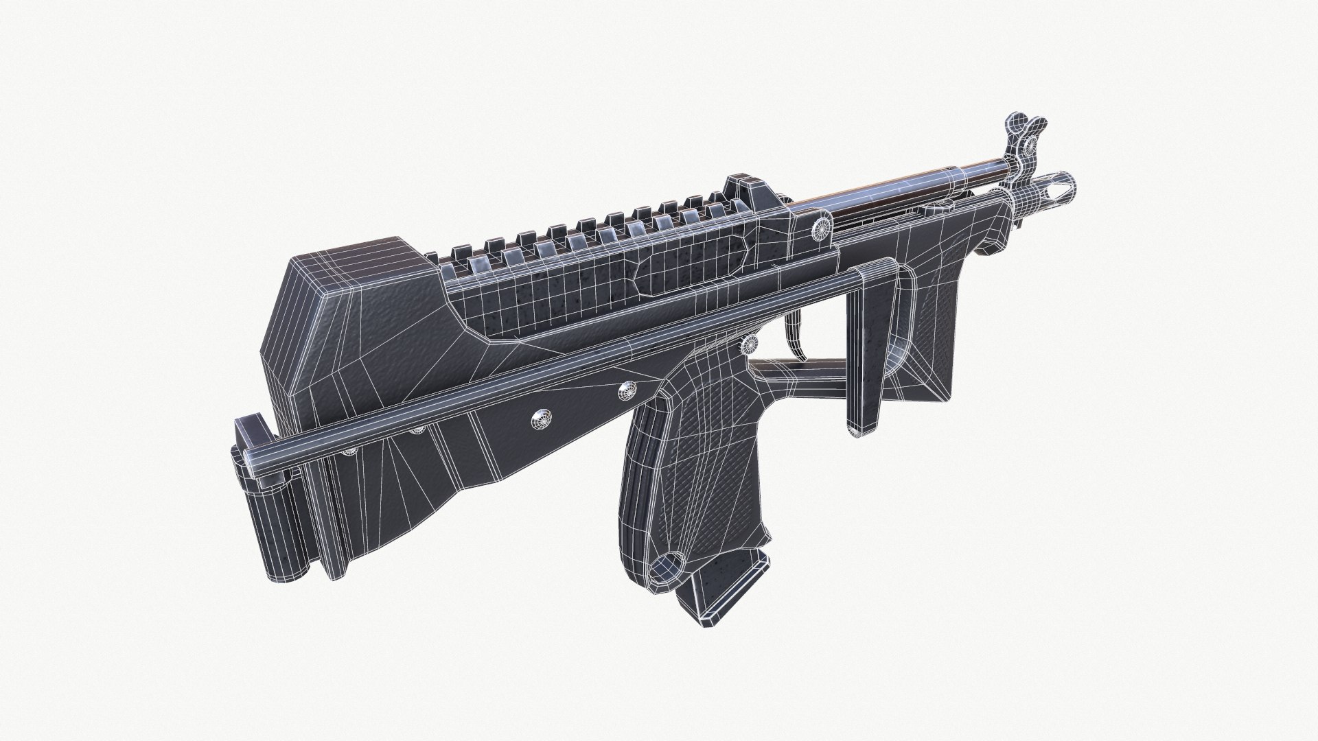 Submachine Gun PP2000 3D Model - TurboSquid 2240881