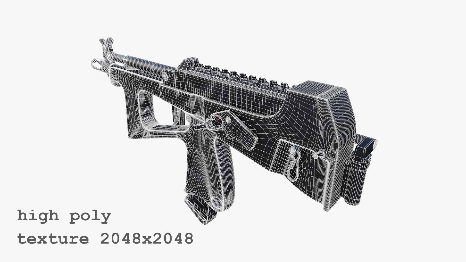 Submachine Gun PP2000 3D Model - TurboSquid 2240881