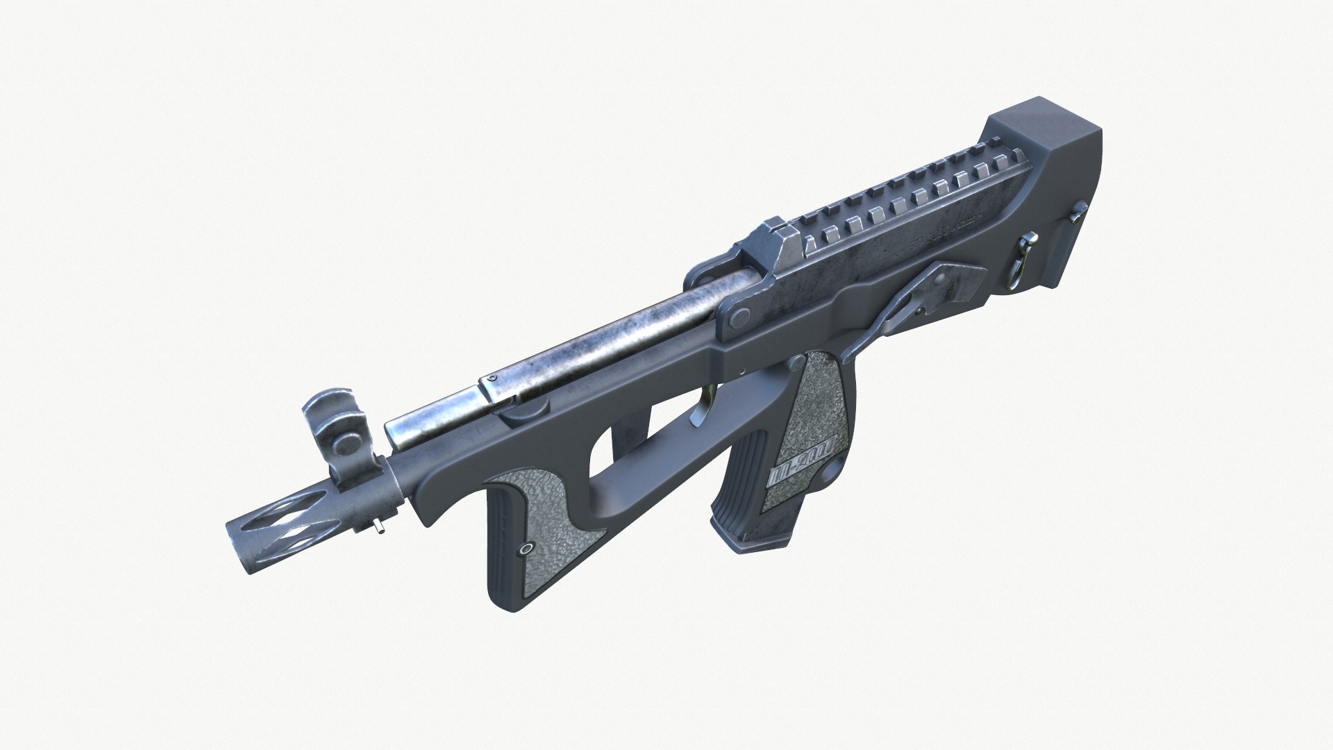 Submachine Gun PP2000 3D Model - TurboSquid 2240881