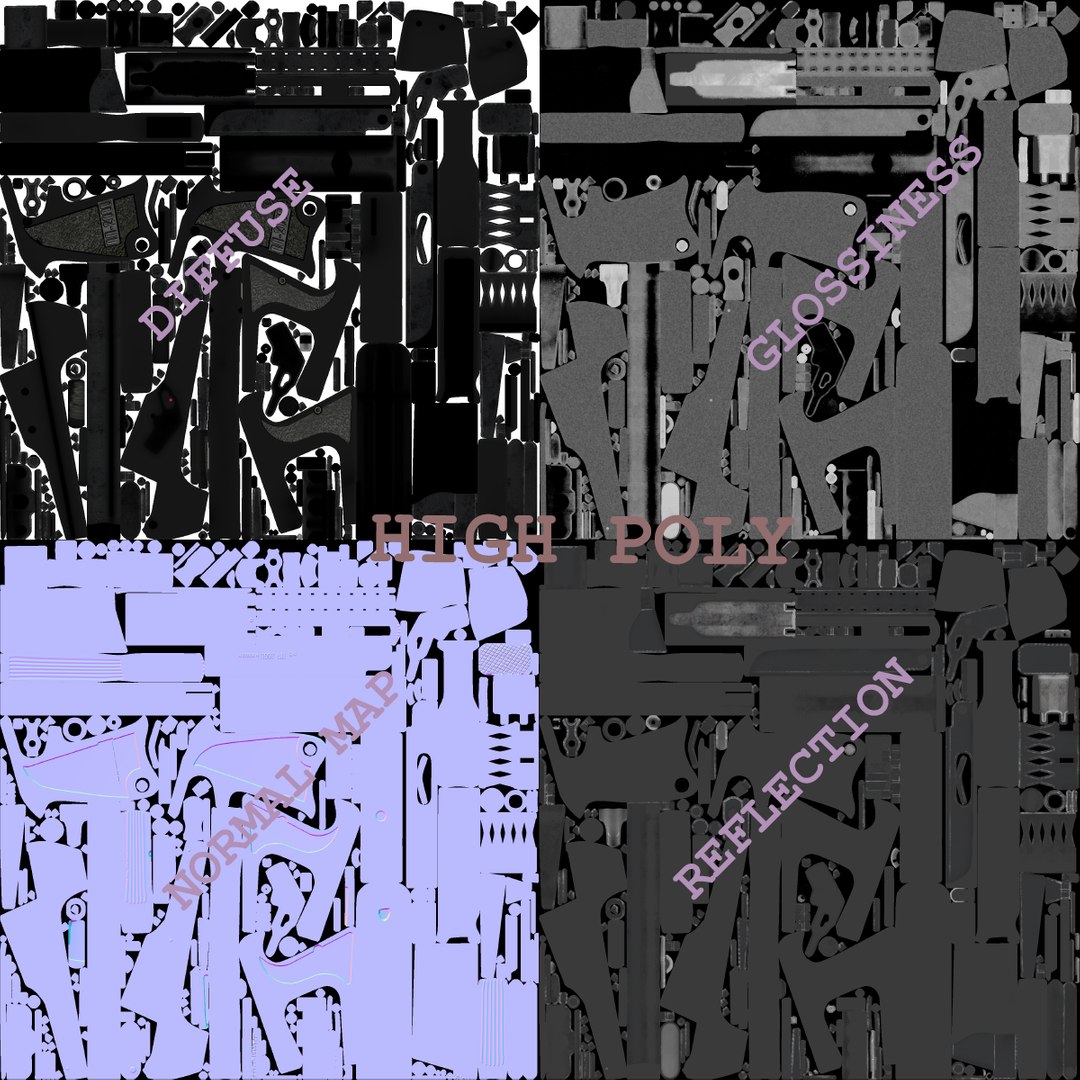 Submachine Gun PP2000 3D Model - TurboSquid 2240881