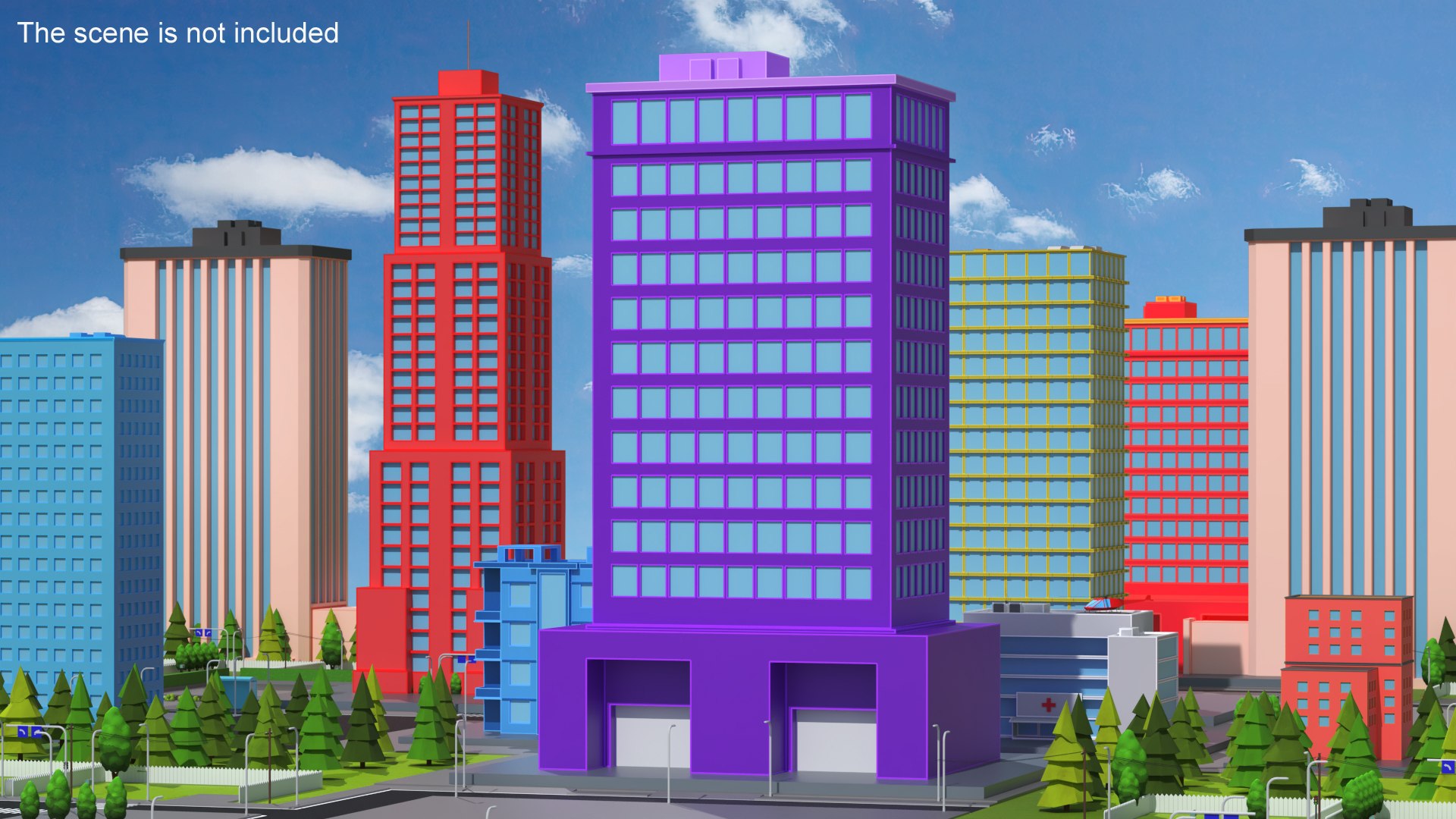 Cartoon Buildings Collection 3 3D Model - TurboSquid 2422030