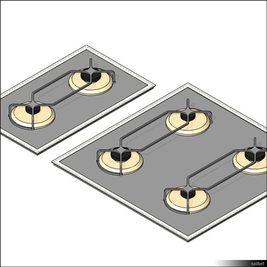 Free Gas Hob 3d Model
