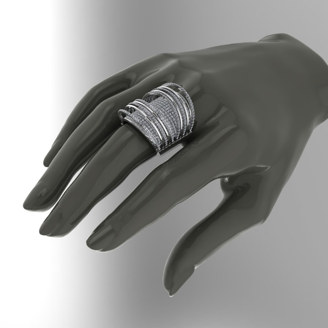 3D Female Engagement Ring Gems - TurboSquid 1490437