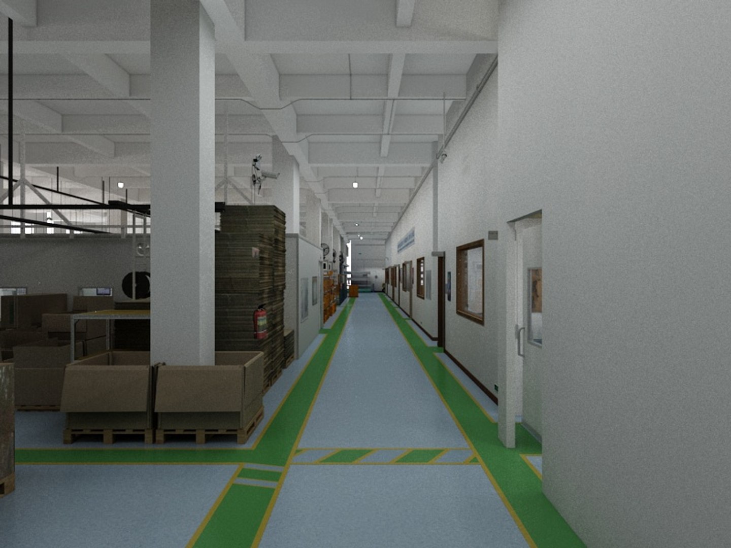 Factory Interior Scene 3D Model - TurboSquid 1477442