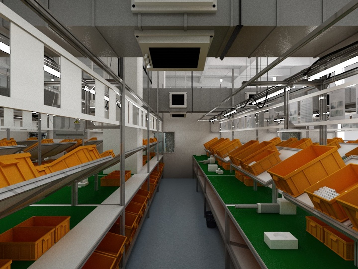 Factory Interior Scene 3D Model - TurboSquid 1477442