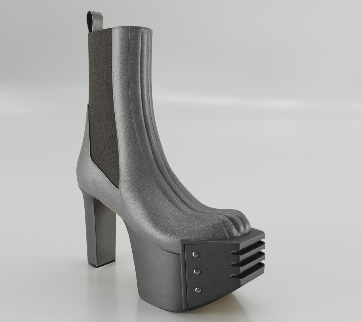 Heels Rick Owens Grilled Platform 3D model - TurboSquid 2149799