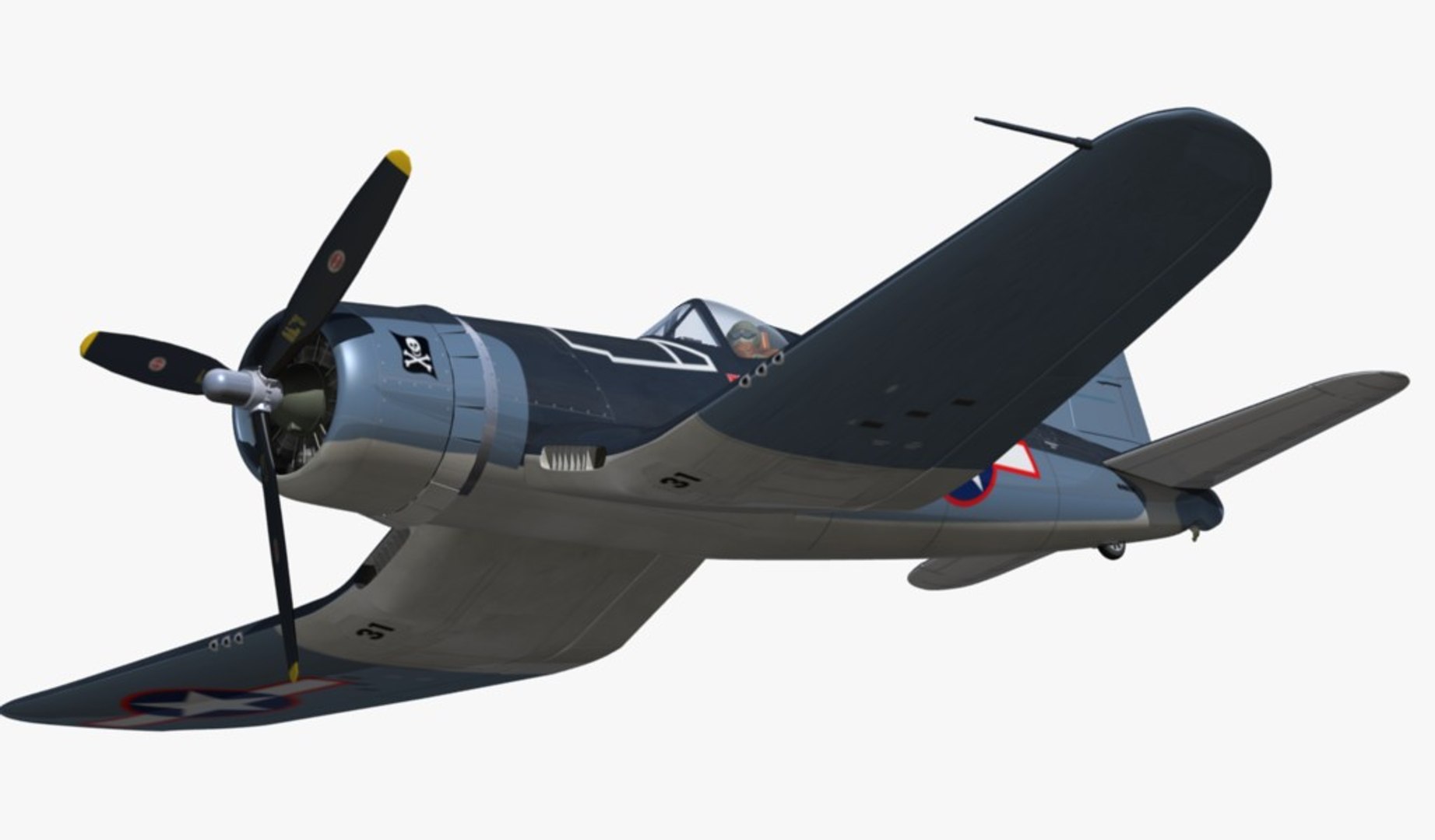 3d Chance Vought F4u Corsair Model
