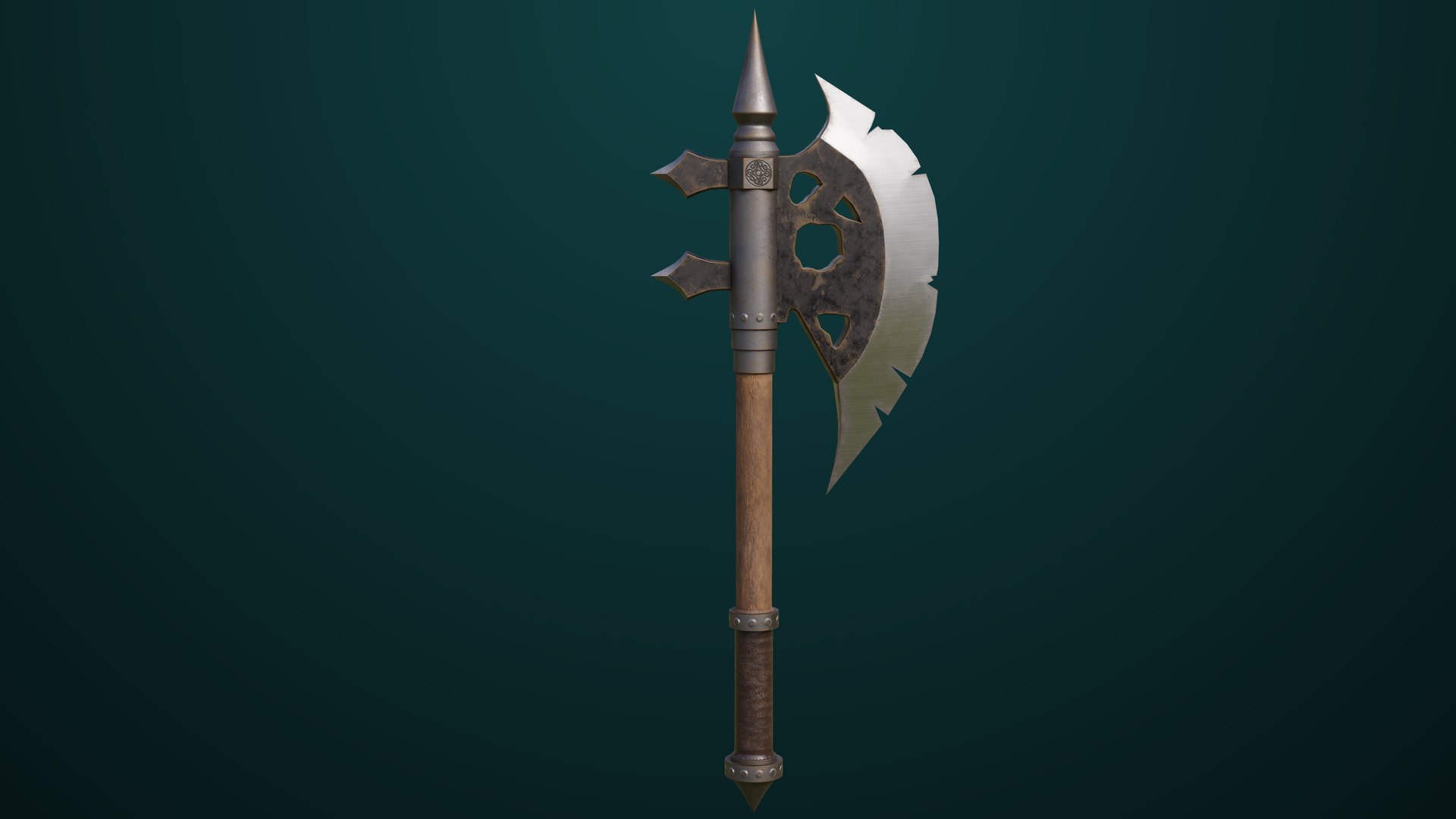 3D 6 Battle Axes Collection All PBR Unity UE Textures Model ...