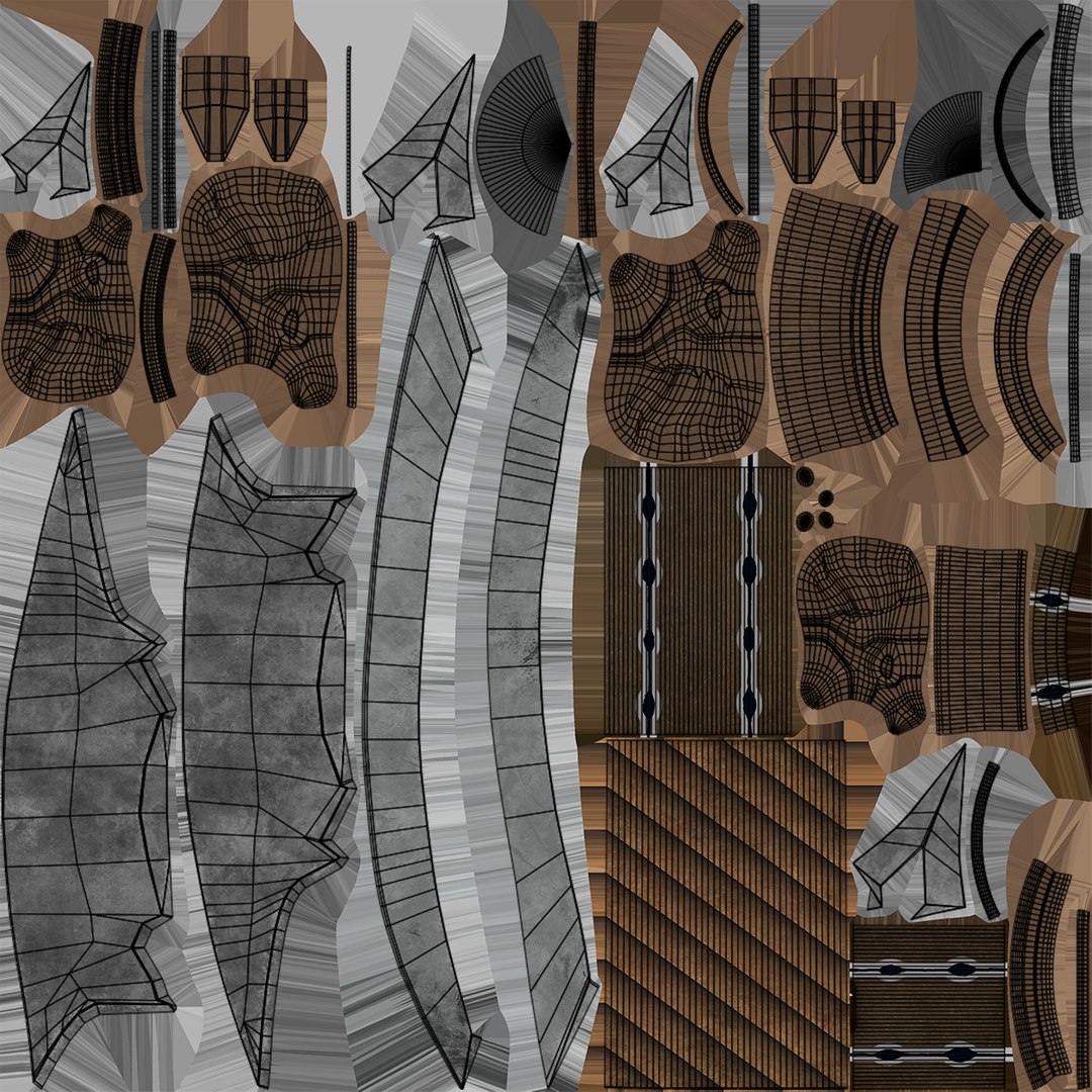 3D 6 Battle Axes Collection All PBR Unity UE Textures model ...