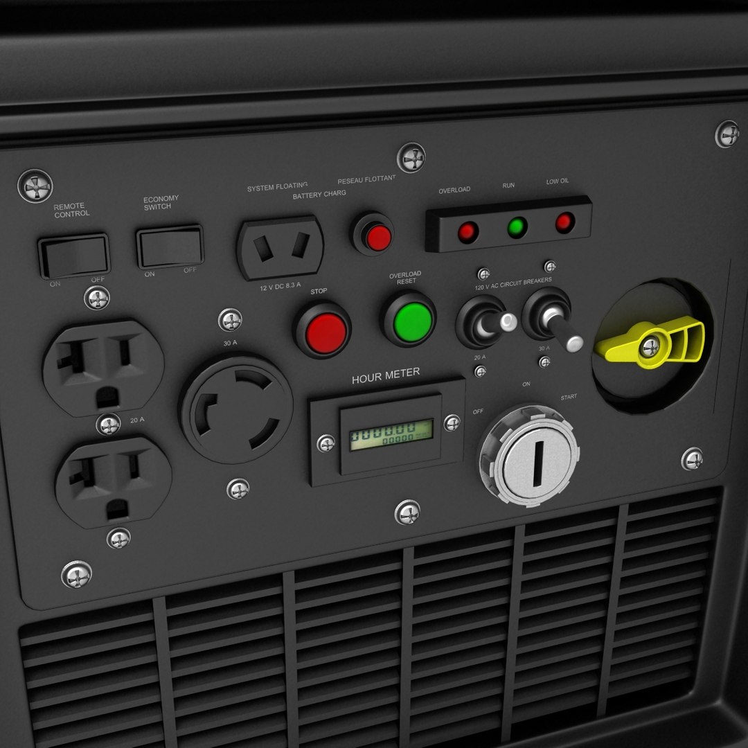 3d model portable generator