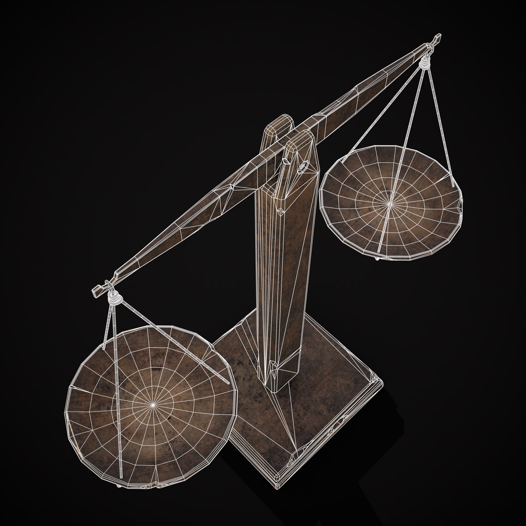 Old Wooden Scale 3D Model - TurboSquid 2052760