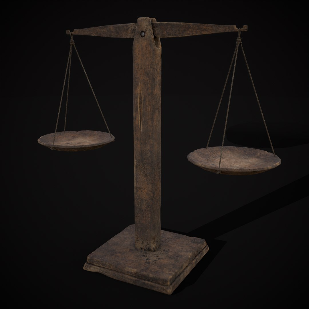 Old Wooden Scale 3D model - TurboSquid 2052760