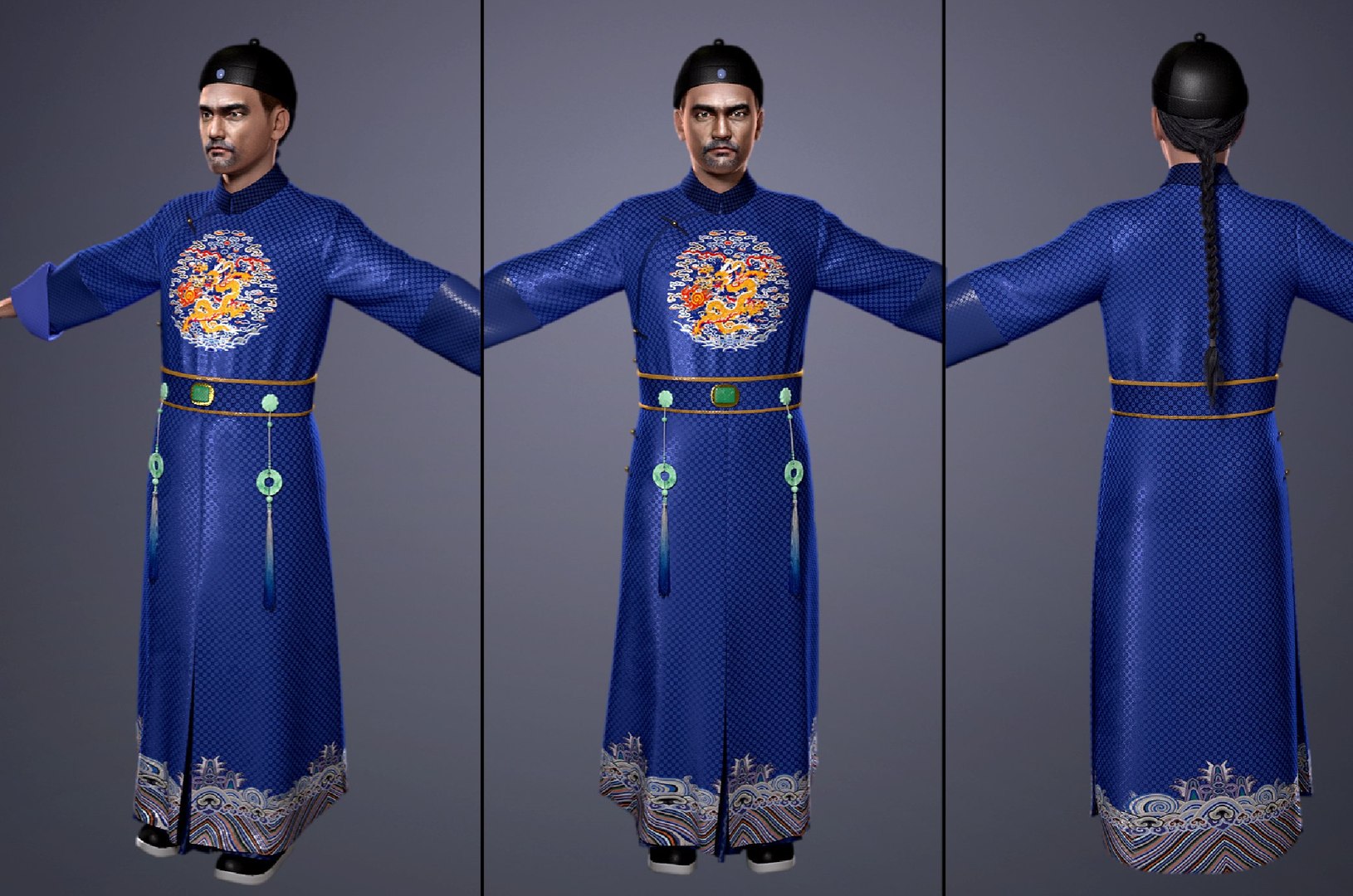 Qing Dynasty Prince Of China 3D - TurboSquid 2203039