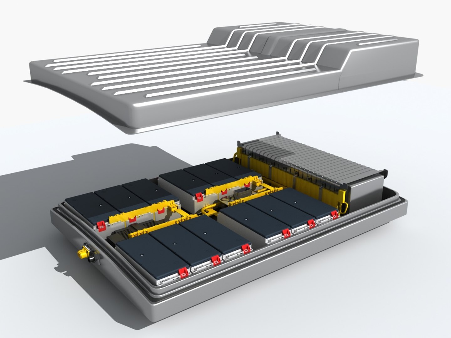 Electric Vehicle Battery 3d Model Turbosquid 2044646