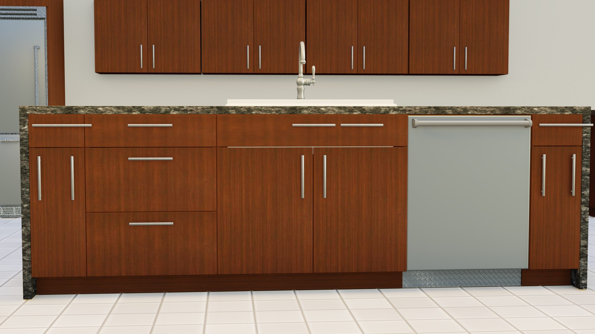 3D Simple Kitchen Desing - TurboSquid 1981716