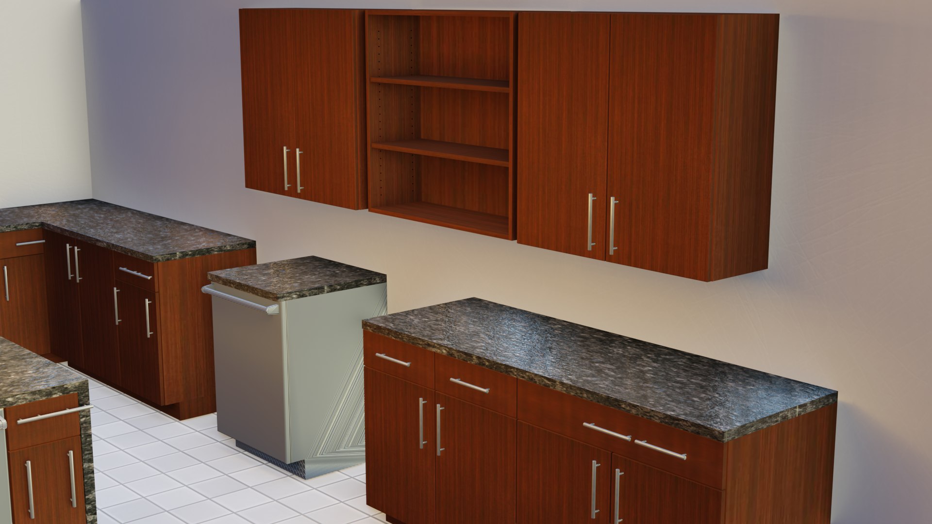 3D Simple Kitchen Desing - TurboSquid 1981716