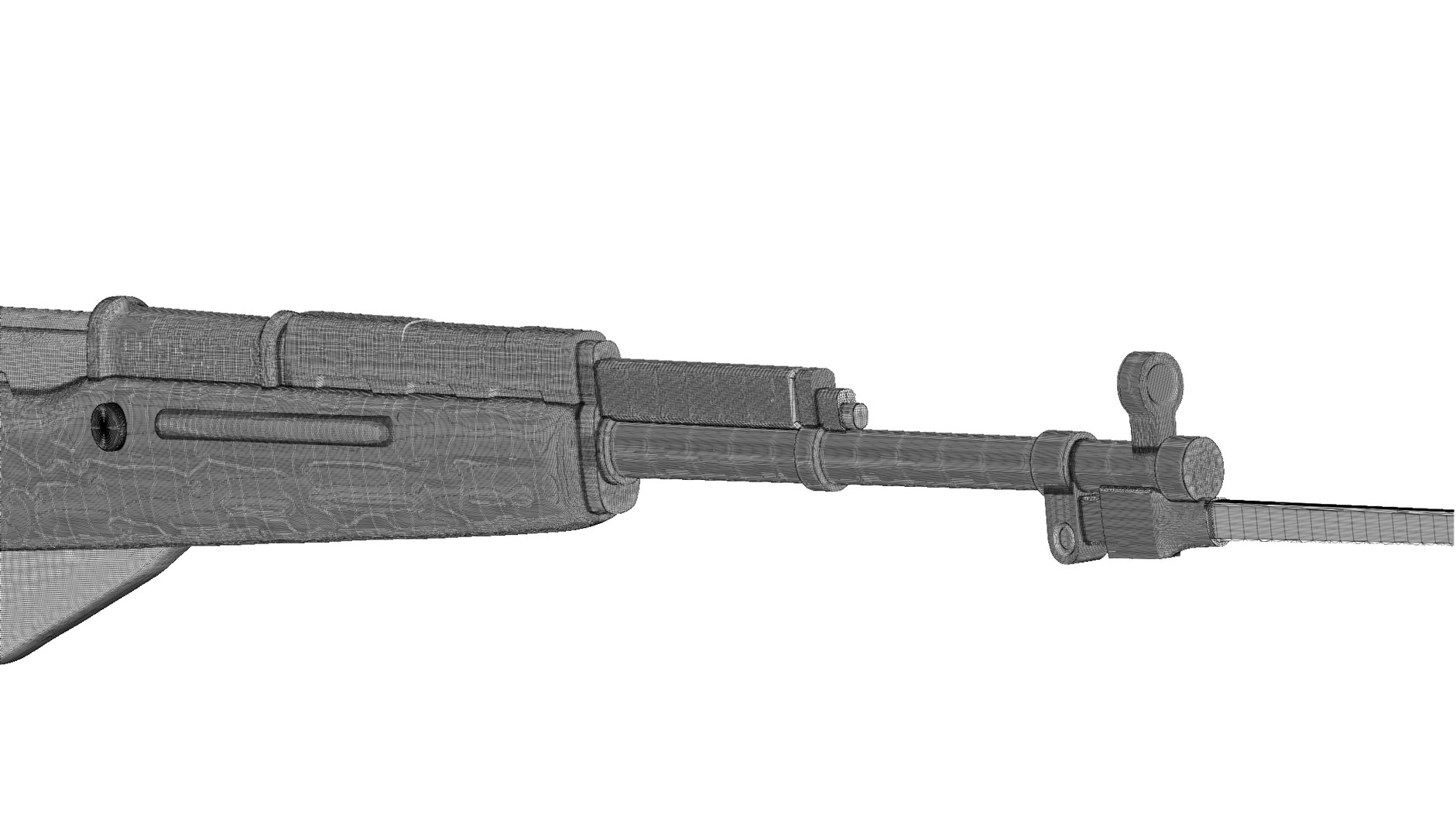 3D SKS Rifle 3D Print - TurboSquid 2419421