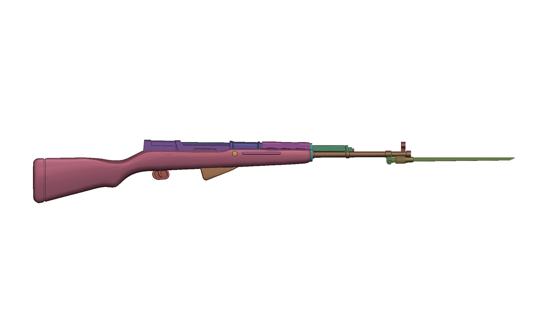 3D SKS Rifle 3D Print - TurboSquid 2419421