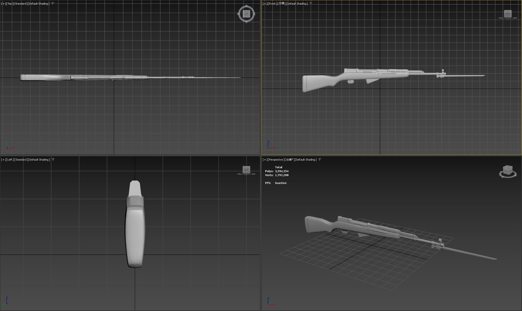 3D SKS Rifle 3D Print - TurboSquid 2419421