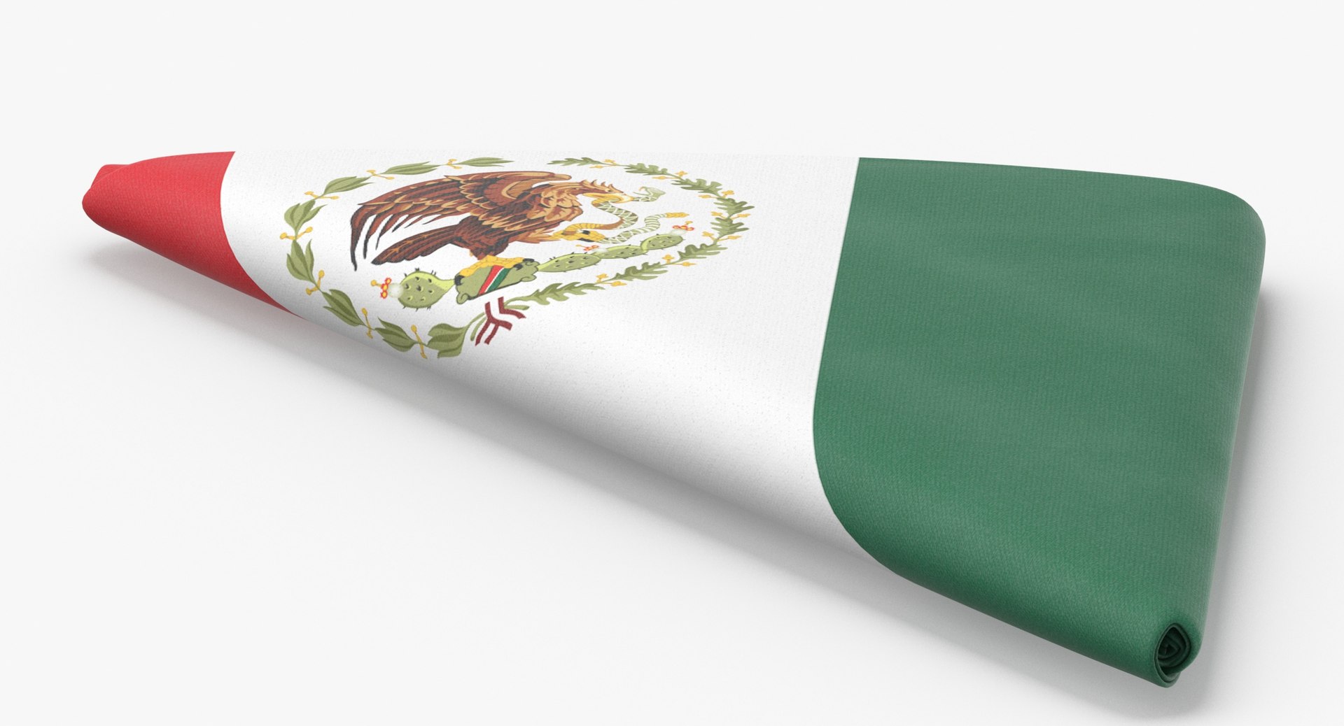 Flag Folded Triangle Mexico 3D Model - TurboSquid 1570334